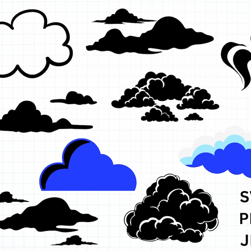 Cloud Svg - Etsy