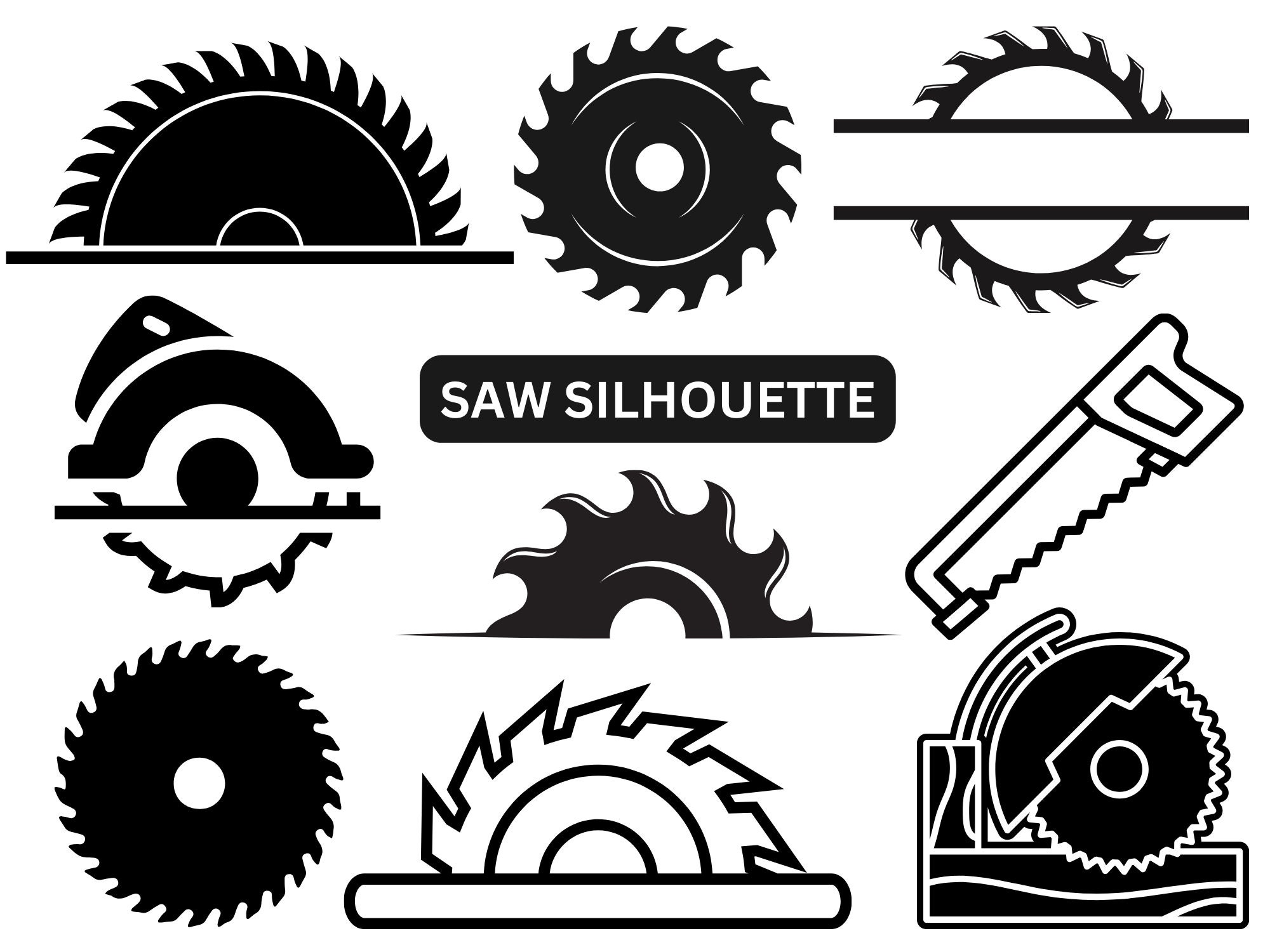 Saw SVG, Saw Blade SVG, Sawblade Clipart, Saw Blade Laser Cut File, Saw ...