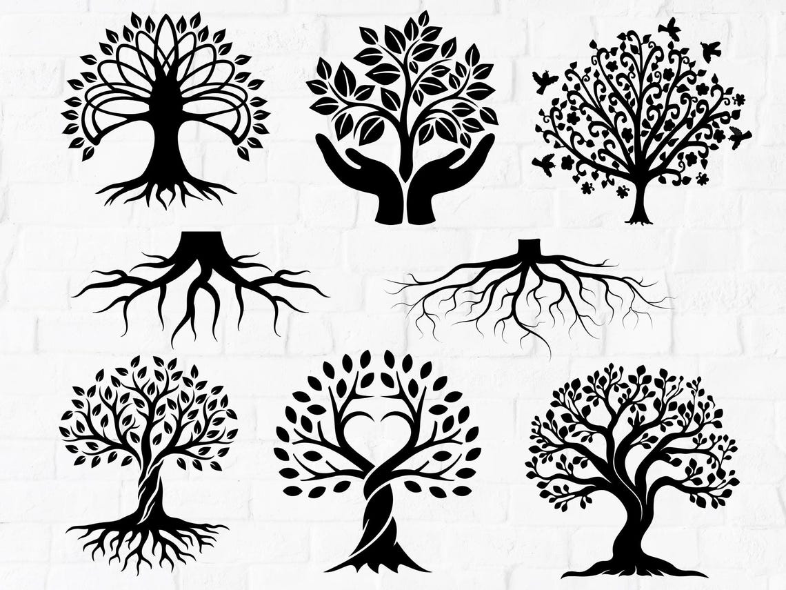 Oak Tree SVG Bundle , Tree Svg, Big Tree Svg, Oak SVG, Outdoor SVG ...