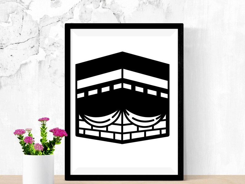 Kaaba Svg, Mecca Svg, Islamic Svg, Kaba Cutting Image, Masjid Al-haram ...
