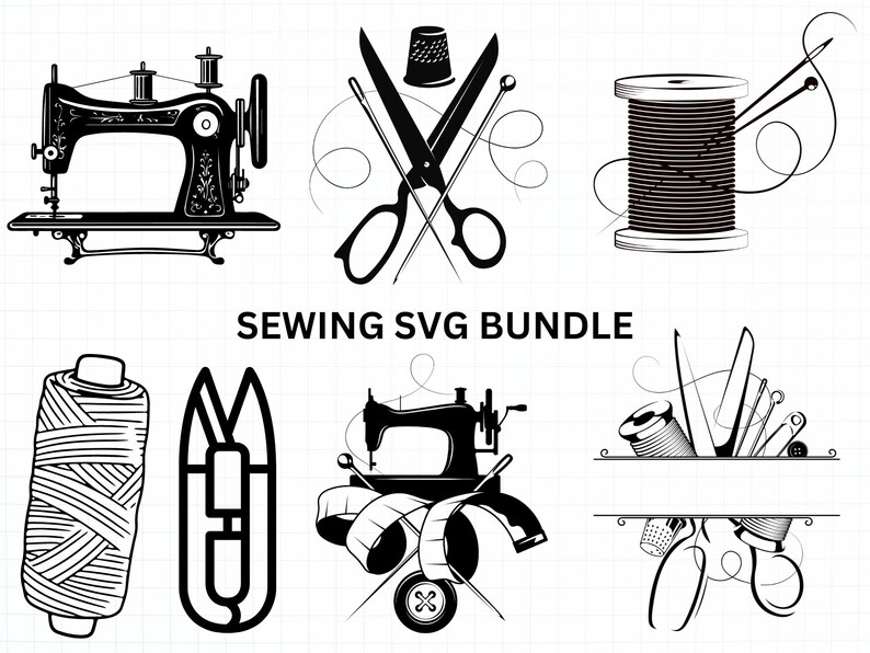 Sewing SVG Bundle, Sewing SVG, Sewing Machine SVG, Stitch Queen Svg ...