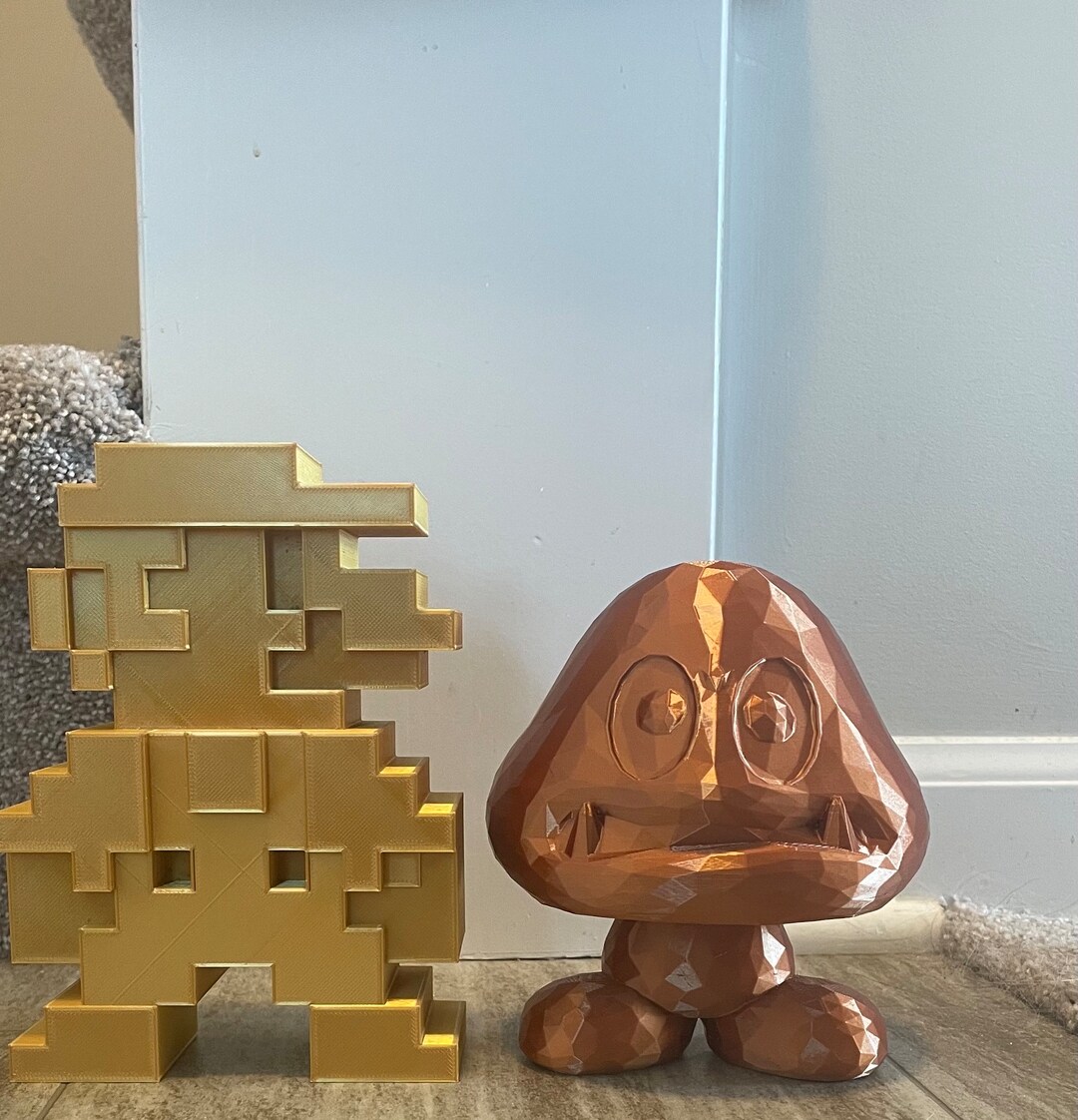 8-bit Mario and Goomba - Etsy