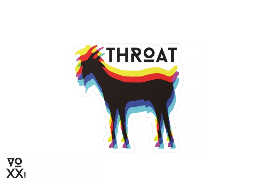Trippy Retro Throat Goat Kiss-cut Vinyl Decal Sticker, Funny Sexy ...