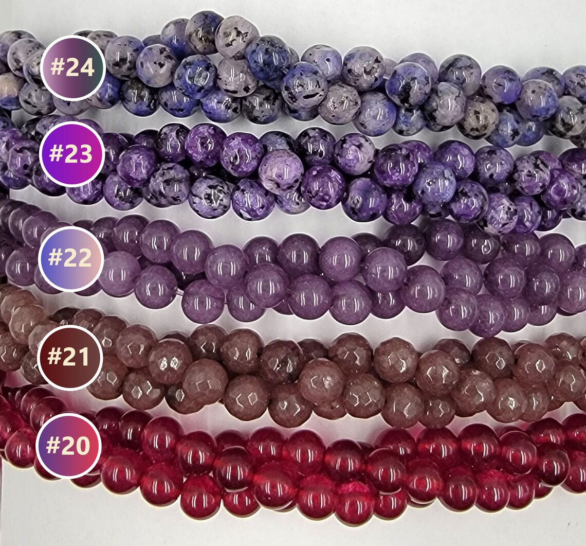 6mm AAA Natural Stone Assorted Jasper Healing Gemstone Round Loose ...