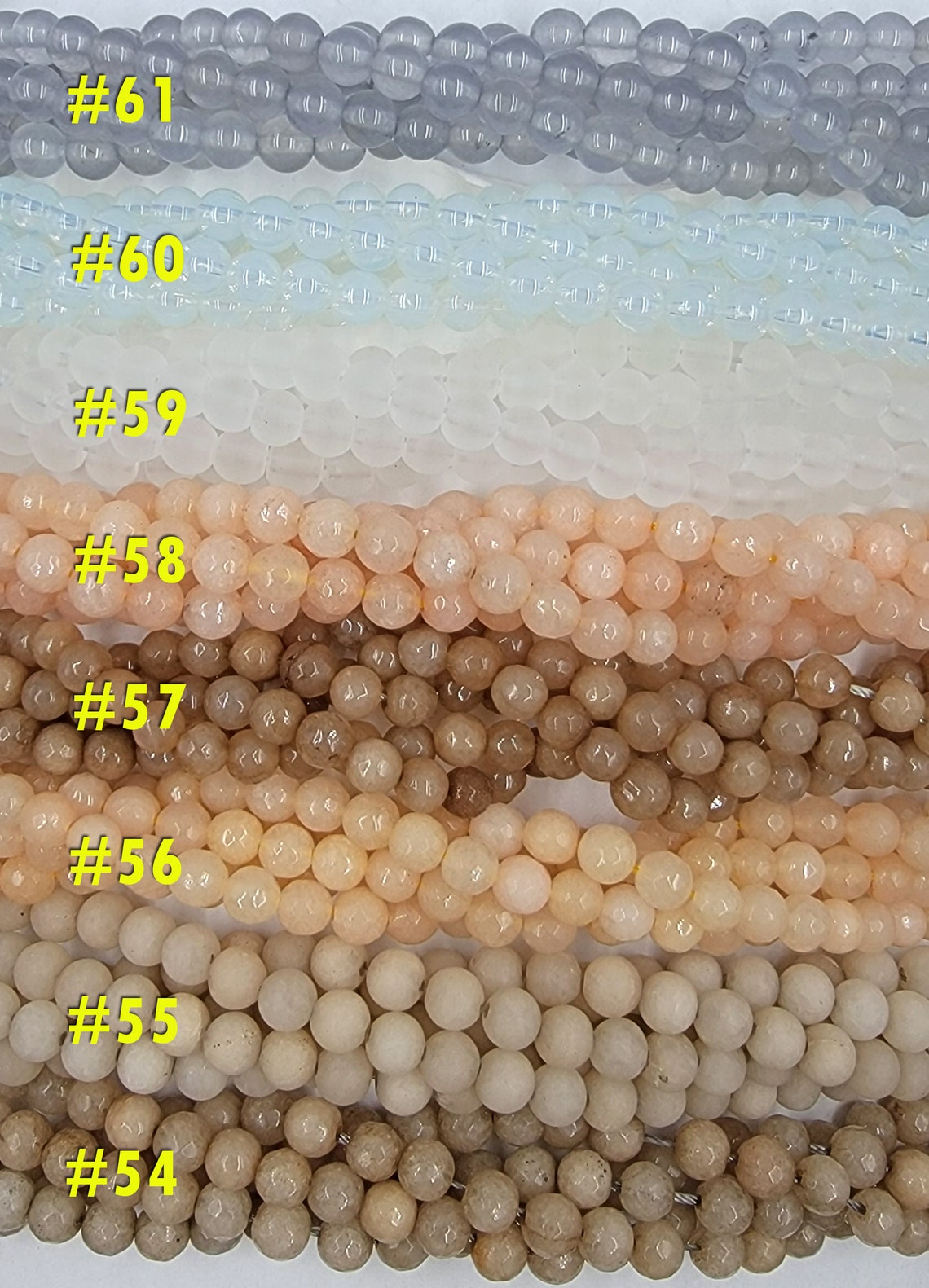 6mm AAA Natural Stone Assorted Jasper Healing Gemstone Round Loose ...