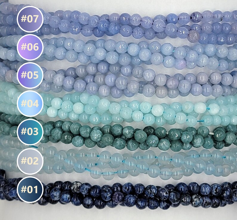 6mm AAA Natural Stone Assorted Jasper Healing Gemstone Round Loose ...