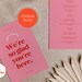 Blush Pink Order of Service / Colorful Bright Wedding / Editable Bold ...