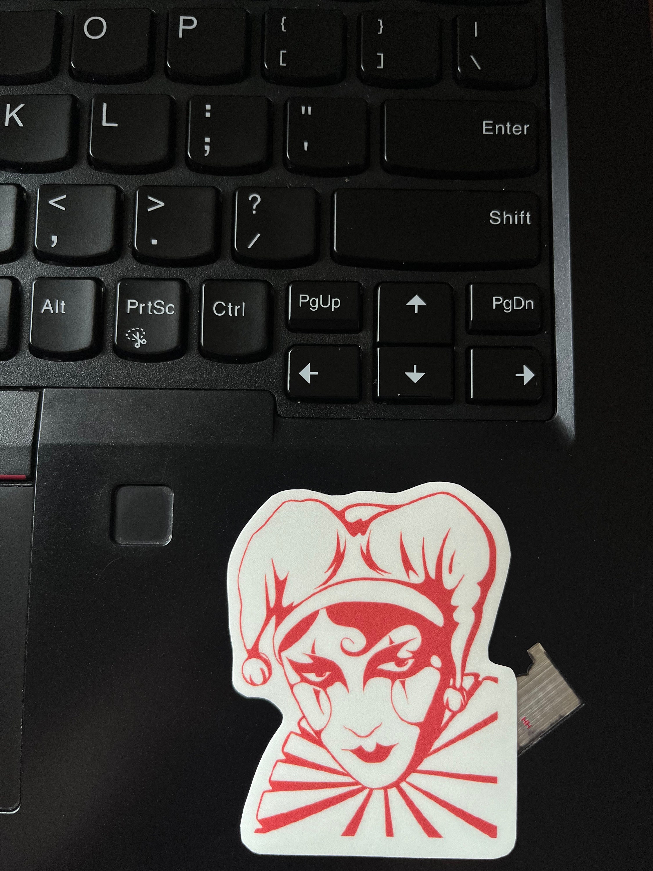 Harlequin Clown Sticker | “pagliacci” / “rigoletto” | Vinyl Laptop ...