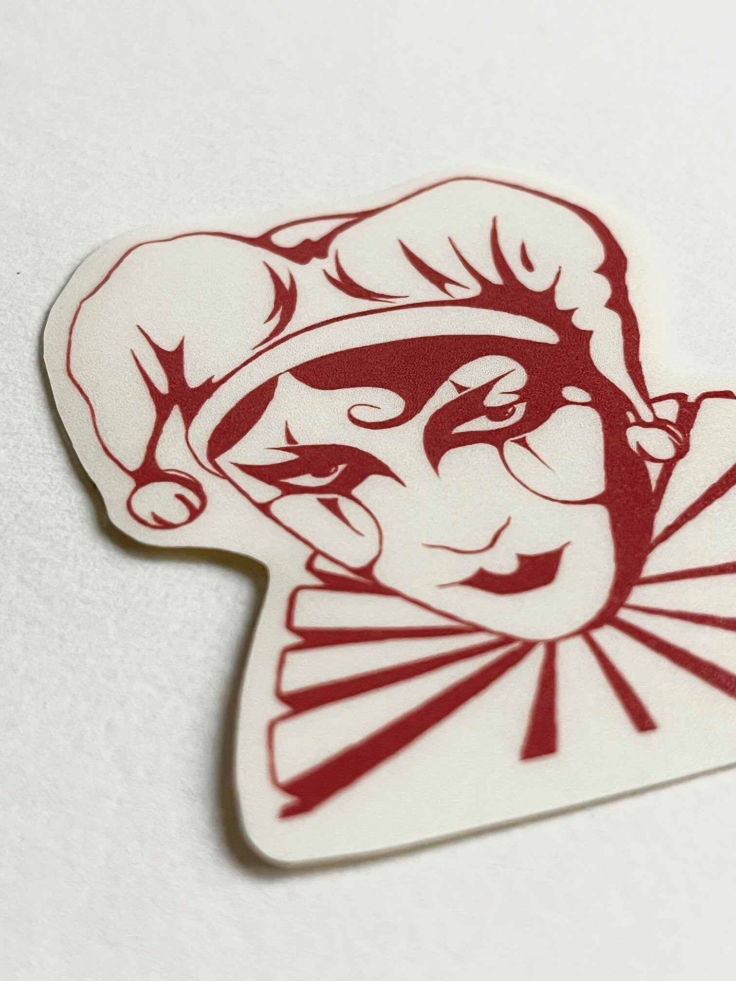 Harlequin Clown Sticker | “pagliacci” / “rigoletto” | Vinyl Laptop ...