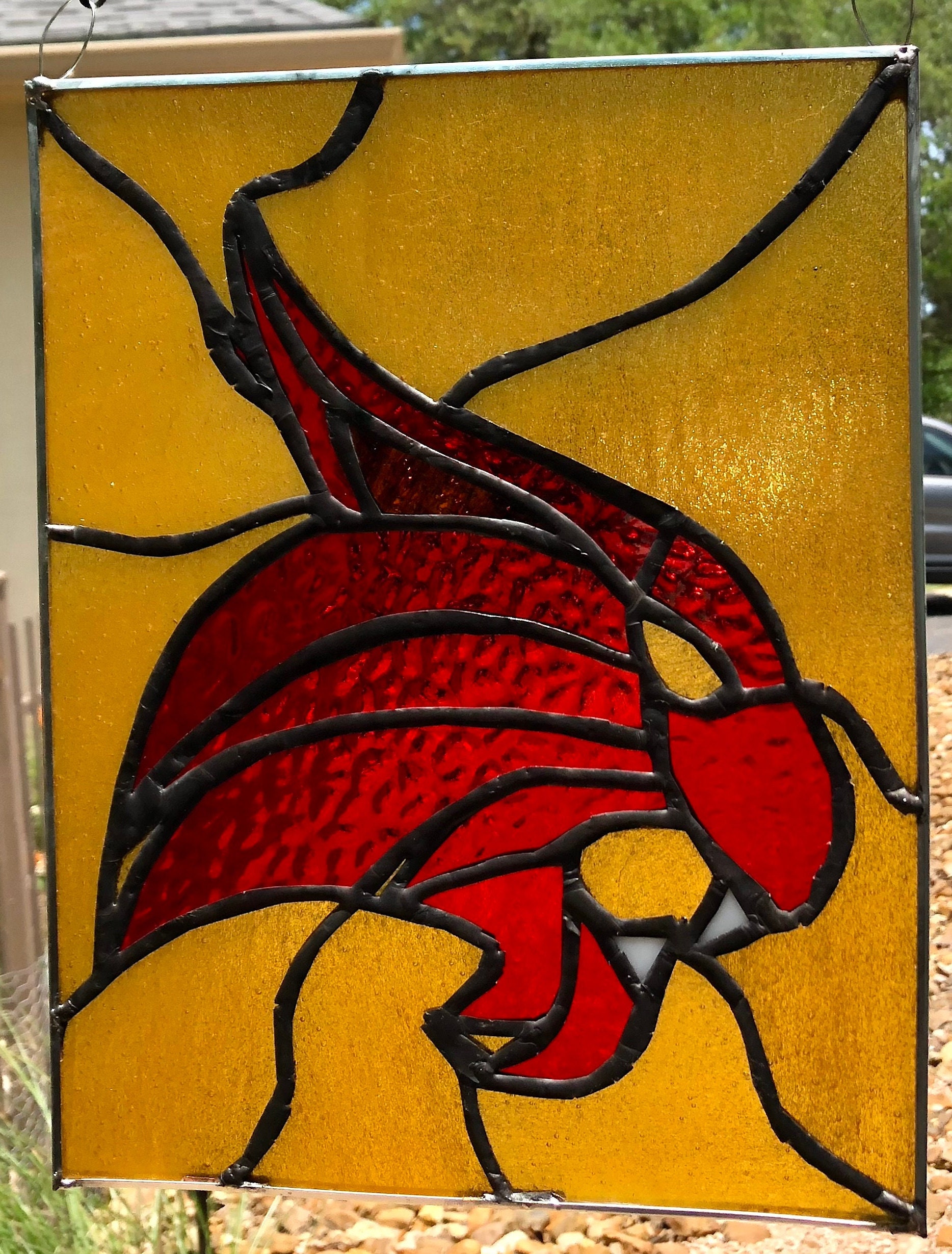 Texas State Mascot Stained Glass Design - Etsy