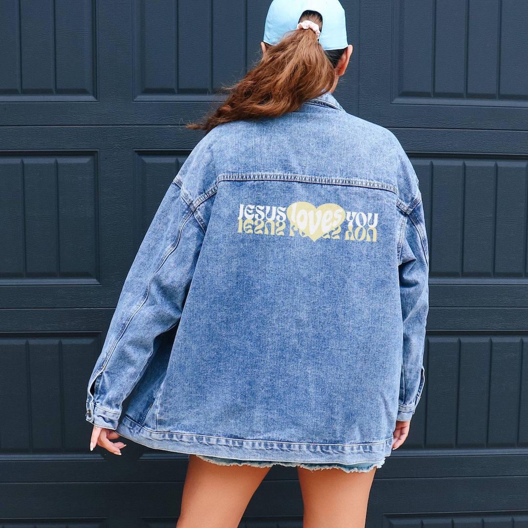 Christian Women's Denim Jacket, Denim Jean Outerwear, Inspirational ...