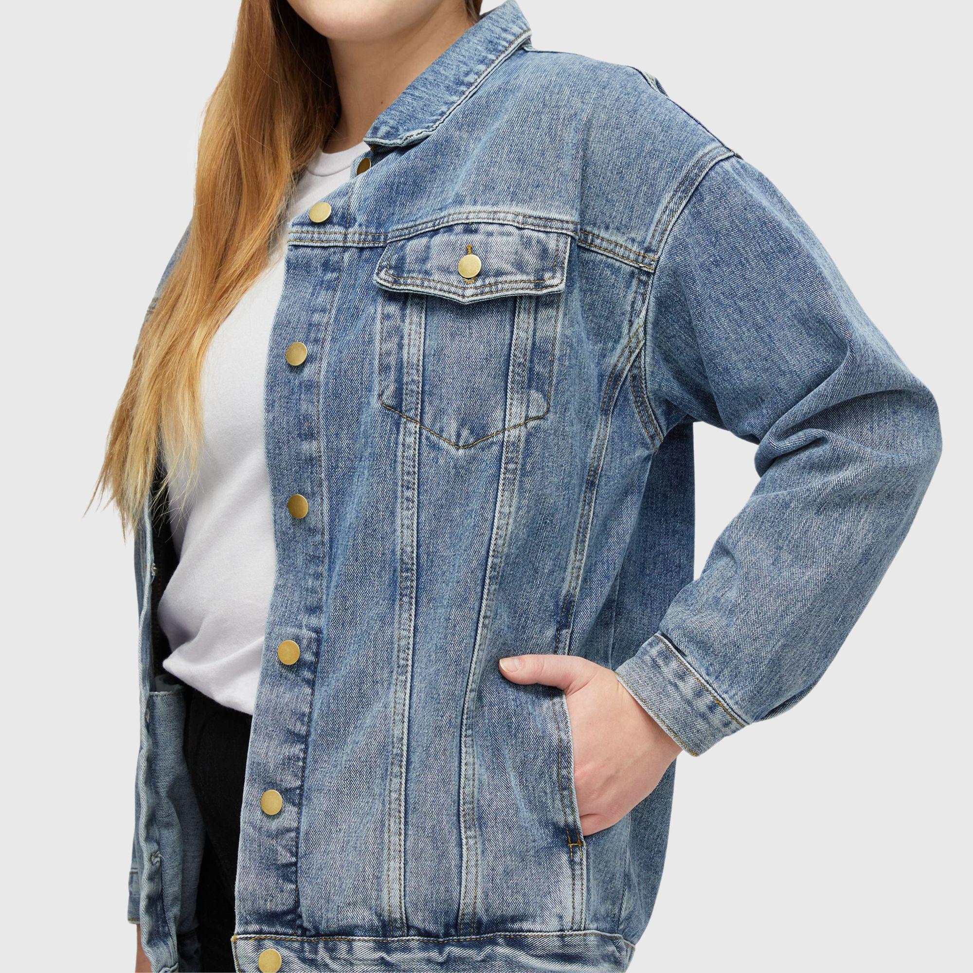 Women's Blue Denim Jean Jacket, Holy Spirit Peace Dove Christian ...