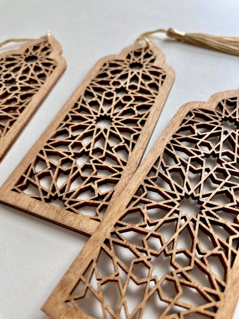 Moorish Archway Wooden Bookmark, Islamic Geometric Art, Ramadan & Eid ...