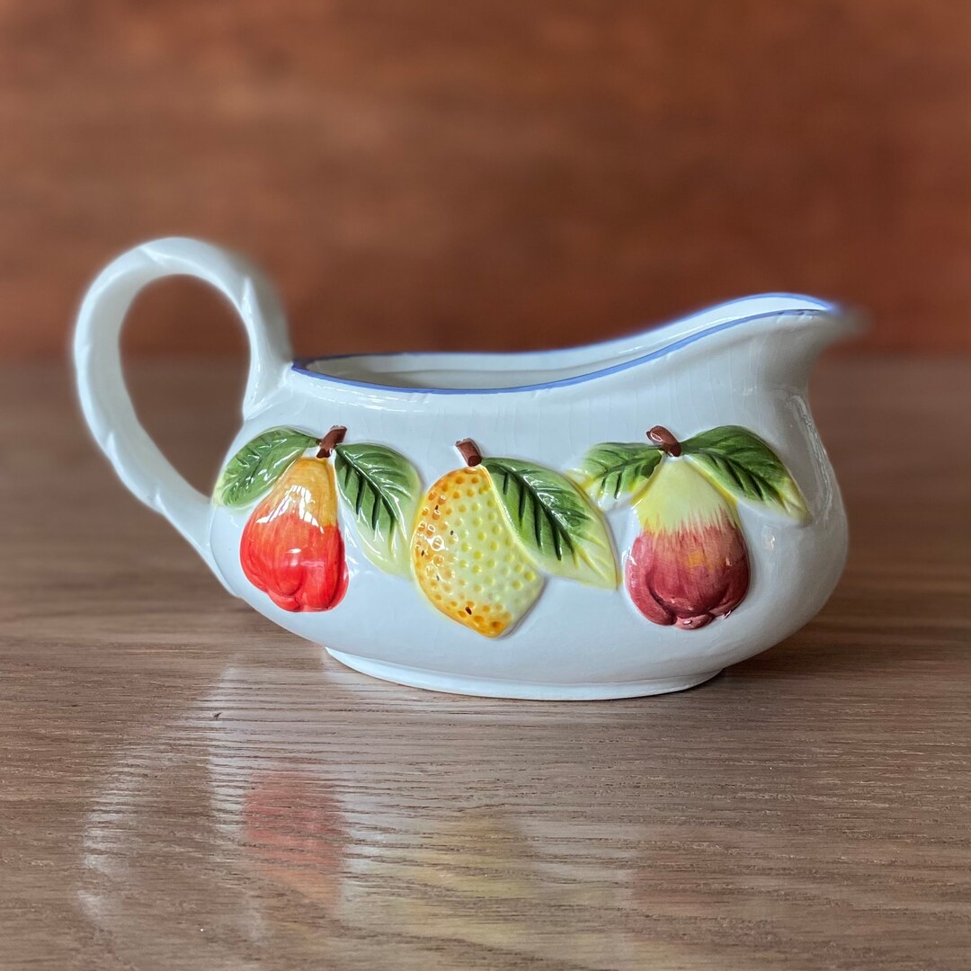 Gravy Boat With Large Handle Ceramic- Fruit Gravy Boat Panware-gifts ...