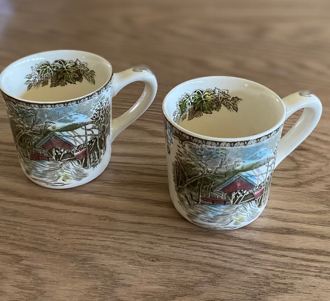 Johnson Bros the Friendly Village Mug White Porcelain Vintage England ...