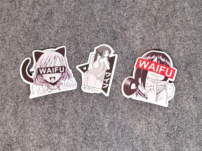 Assorted Waifu Anime Girl Stickers - Anime Babes NSFW - Etsy