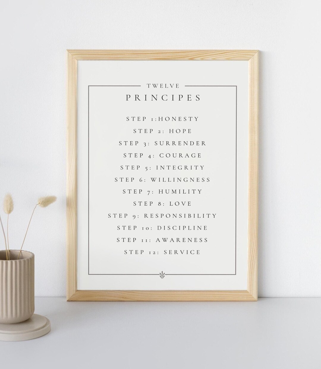 Twelve Principles (off White) - DIGITAL DOWNLOAD - Recovery - Sobriety ...