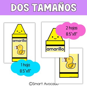 Spanish Colors Classroom Posters: Bilingual Learning Decor (PDF ...