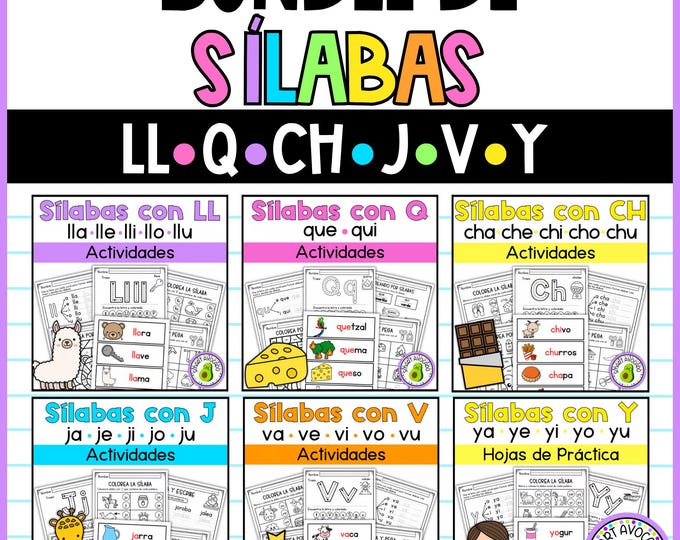 Paquete De Las SÍLABAS TRABADAS En Script - Etsy Canada