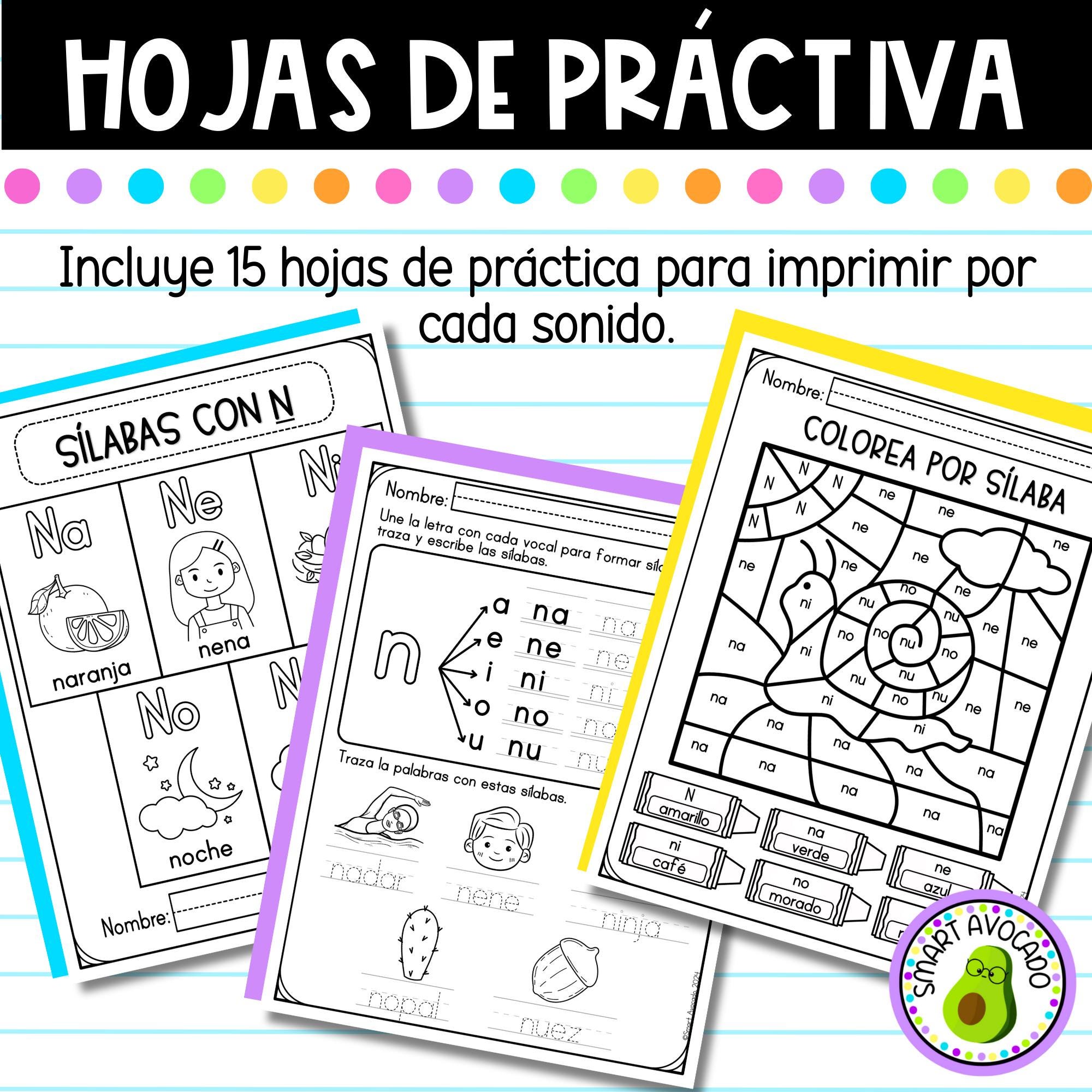 Spanish Syllables Printable Activities: K-2 Literacy (PDF Download ...