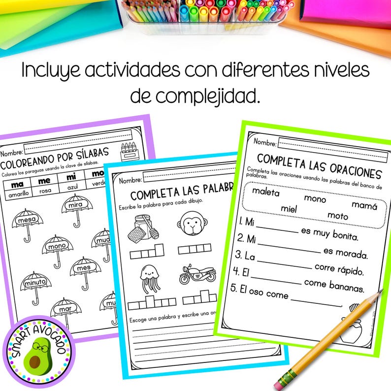 Sílabas Con La Letra M | Actividades Para Imprimir | Aprender a Leer ...