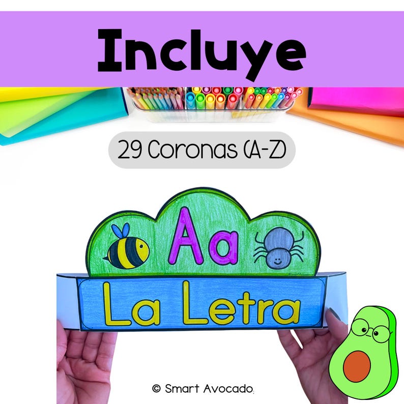 Coronas Del Alfabeto | Abecedario En Español | Aprender a Leer ...