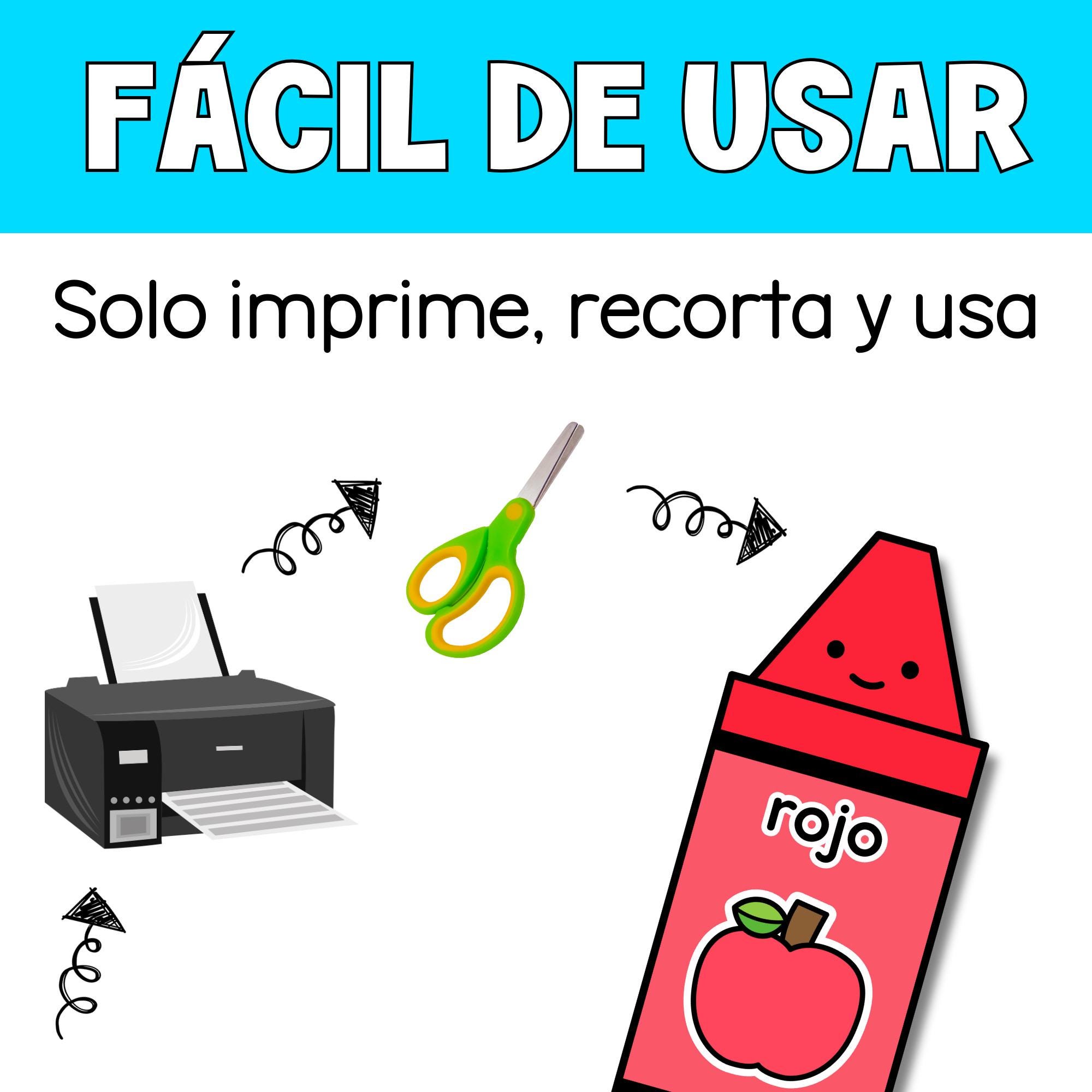 Spanish Colors Classroom Posters: Bilingual Learning Decor (PDF ...