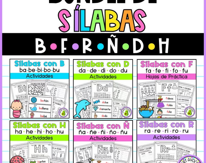 Paquete De Las SÍLABAS TRABADAS En Script - Etsy Canada