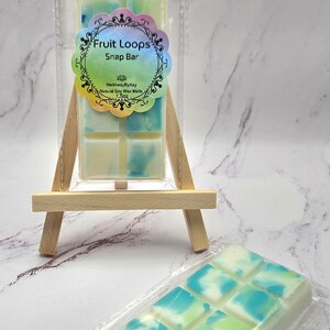 10 Piece Fruit Loop Wax Melt Snap Bar Sweet Strong Scented Sparkly ...