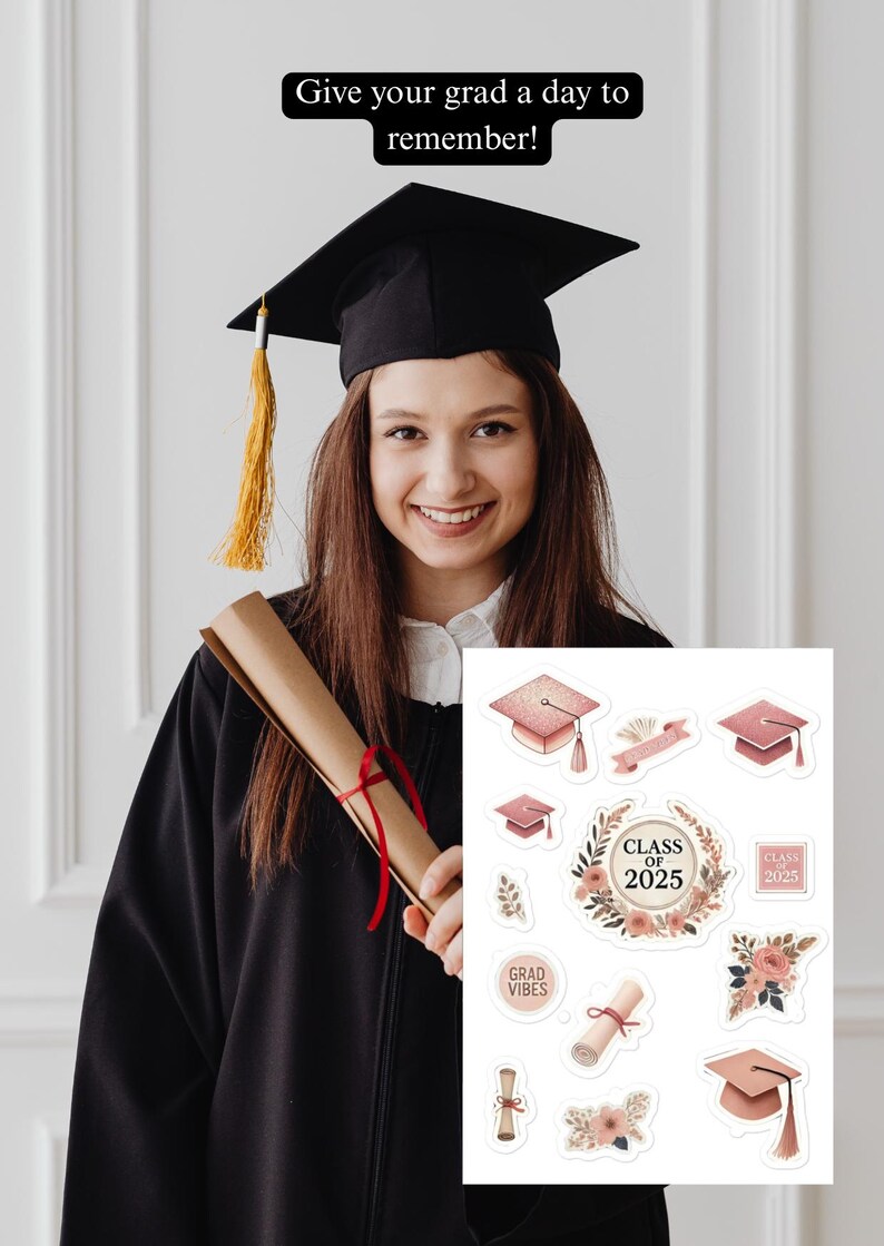 Class of 2025 Stickers - Graduation Celebration Sticker Sheet ...