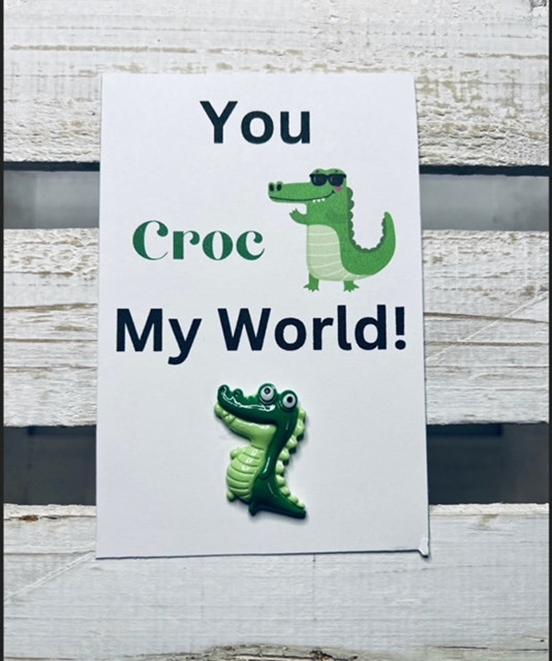 Pocket Hug Card Crocodile Croc My World Mini Crocodile Trinket Card ...