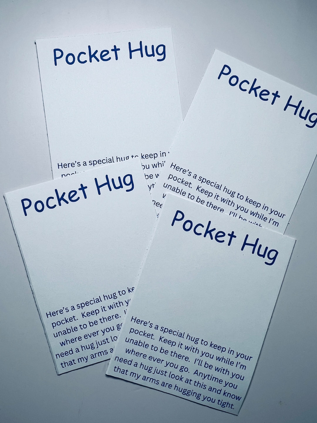 DIY Pocket Hug Cards Just Add a Trinket Blank Pocket Hug Cards Set of 4 ...