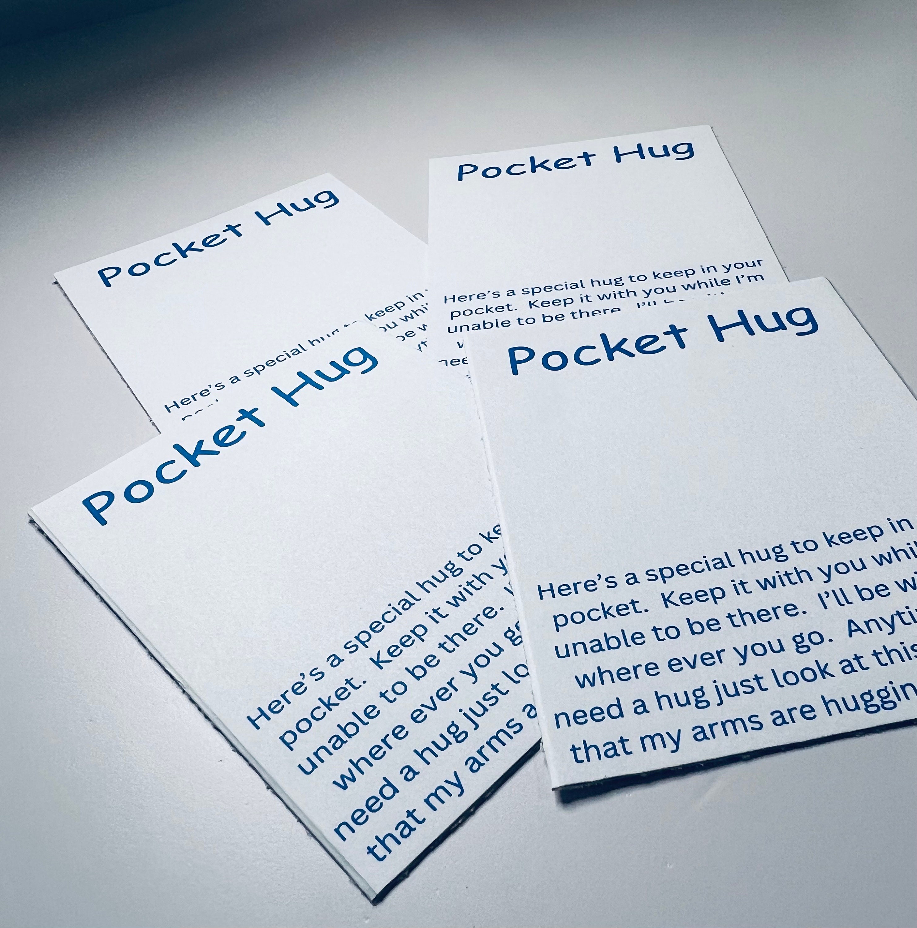 DIY Pocket Hug Cards Just Add a Trinket Blank Pocket Hug Cards Set of 4 ...