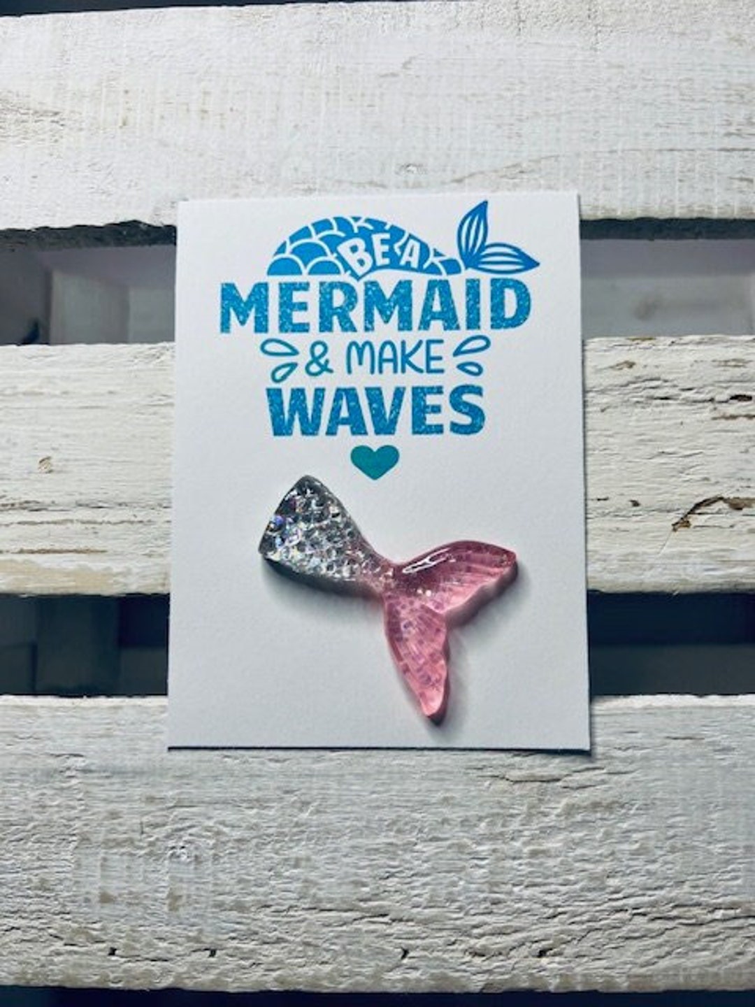 Miniature Mermaid Pocket Hug Card Mini Gift Trinket Card All Occasions ...