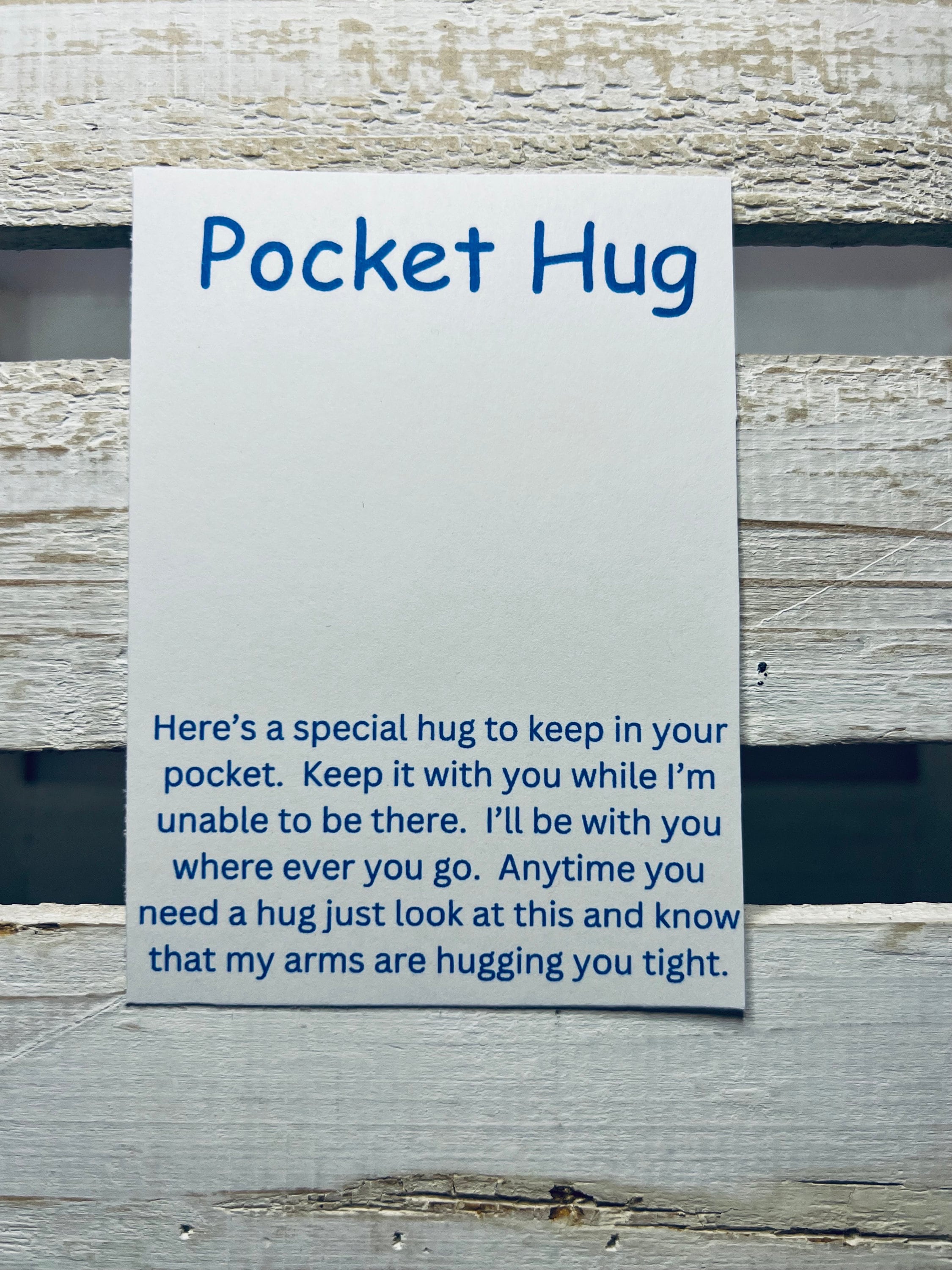 DIY Pocket Hug Cards Just Add a Trinket Blank Pocket Hug Cards Set of 4 ...