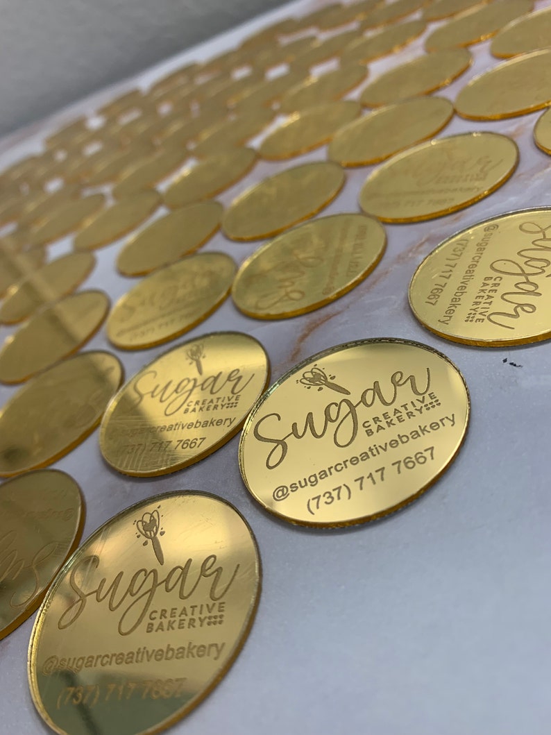 Acrylic Mirror Tags, Acrylic Tags for Bakers, Acrylic Charms, Acrylic ...