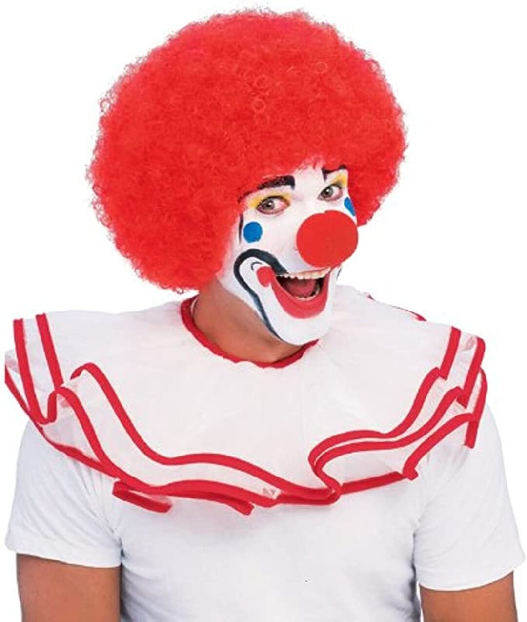 Adult Unisex Clown Afro Wig Red - Etsy