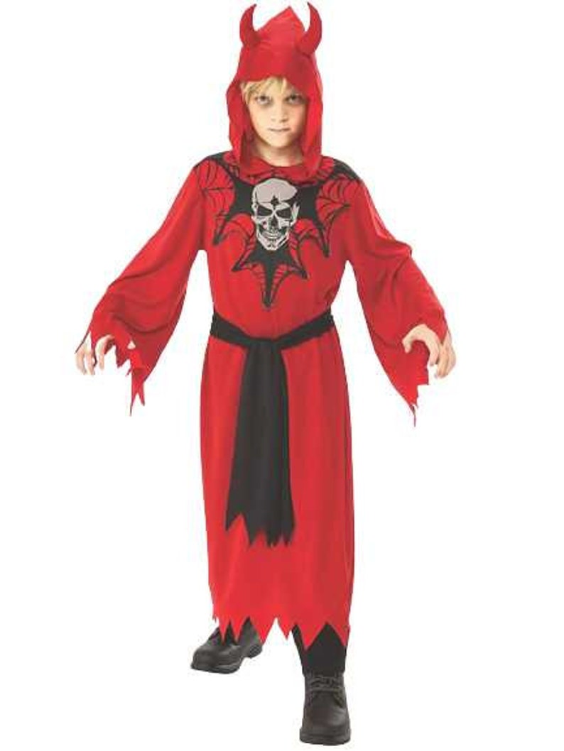 Kids Boy's Devil Skeleton Robe Costume - Etsy