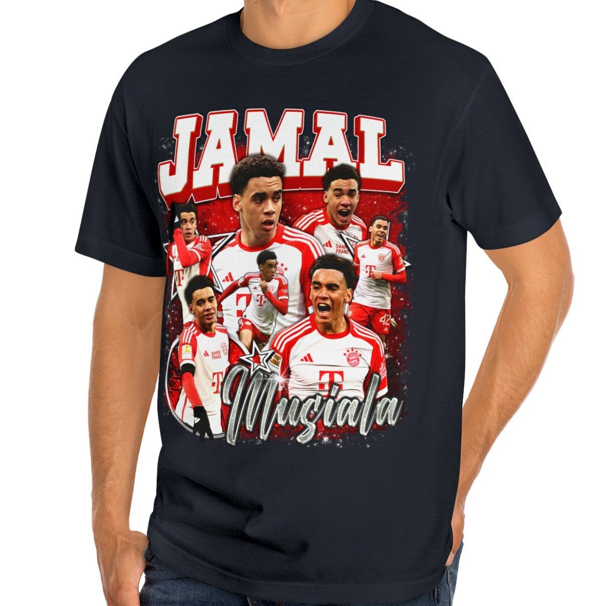 Jamal Musiala Bayern Munich Graphic T-shirt, Long Sleeve T-shirt ...