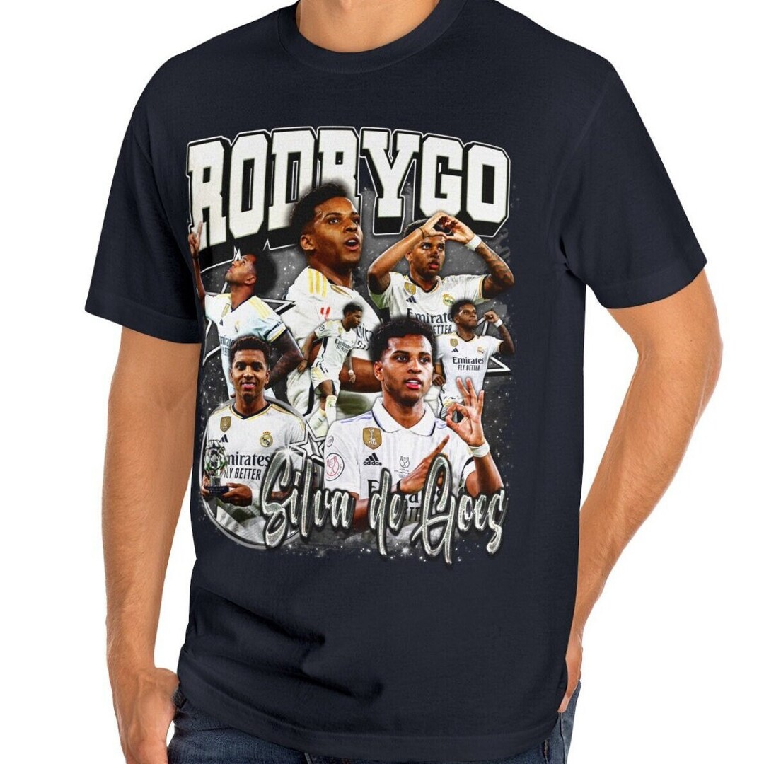 Rodrygo Real Madrid Graphic T-shirt, Long Sleeve T-shirt, Brazil ...