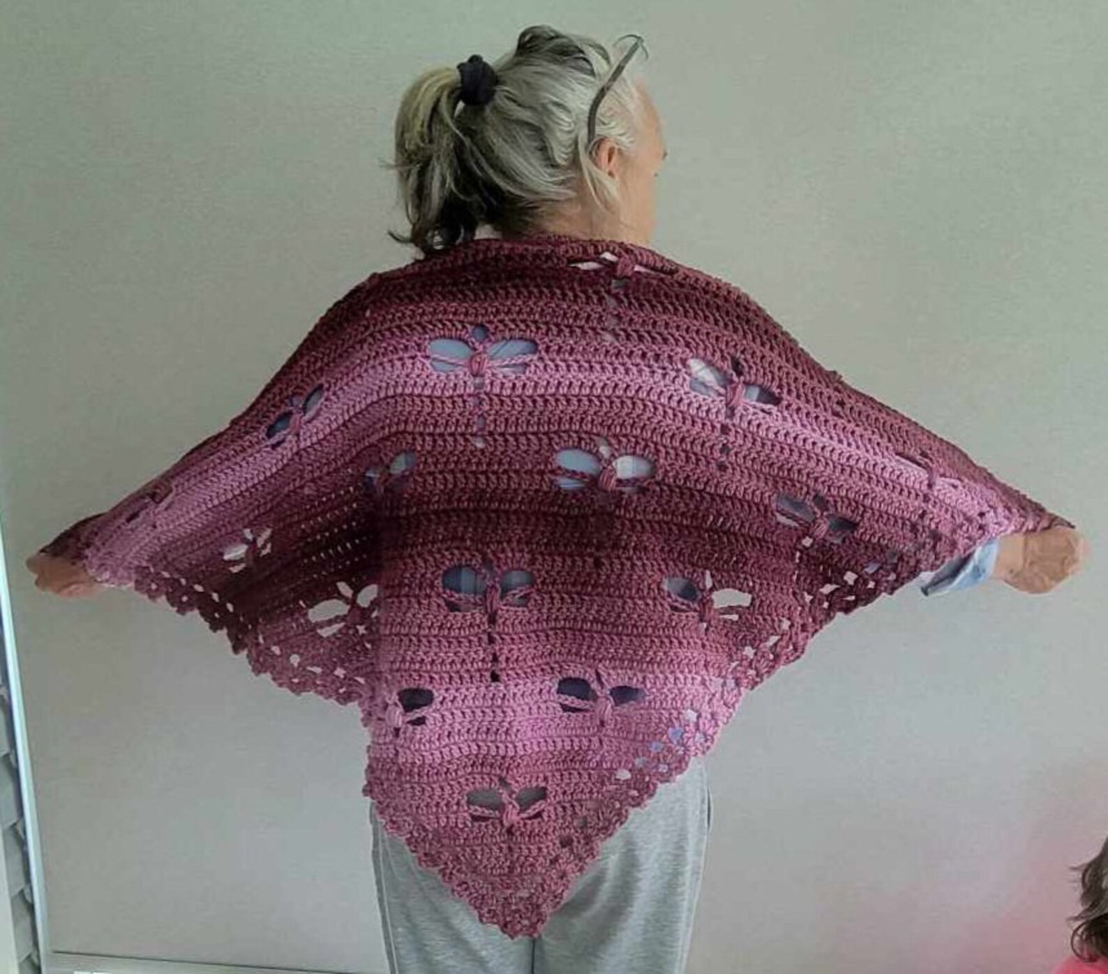 Dragonfly Triangle Shawl - Etsy