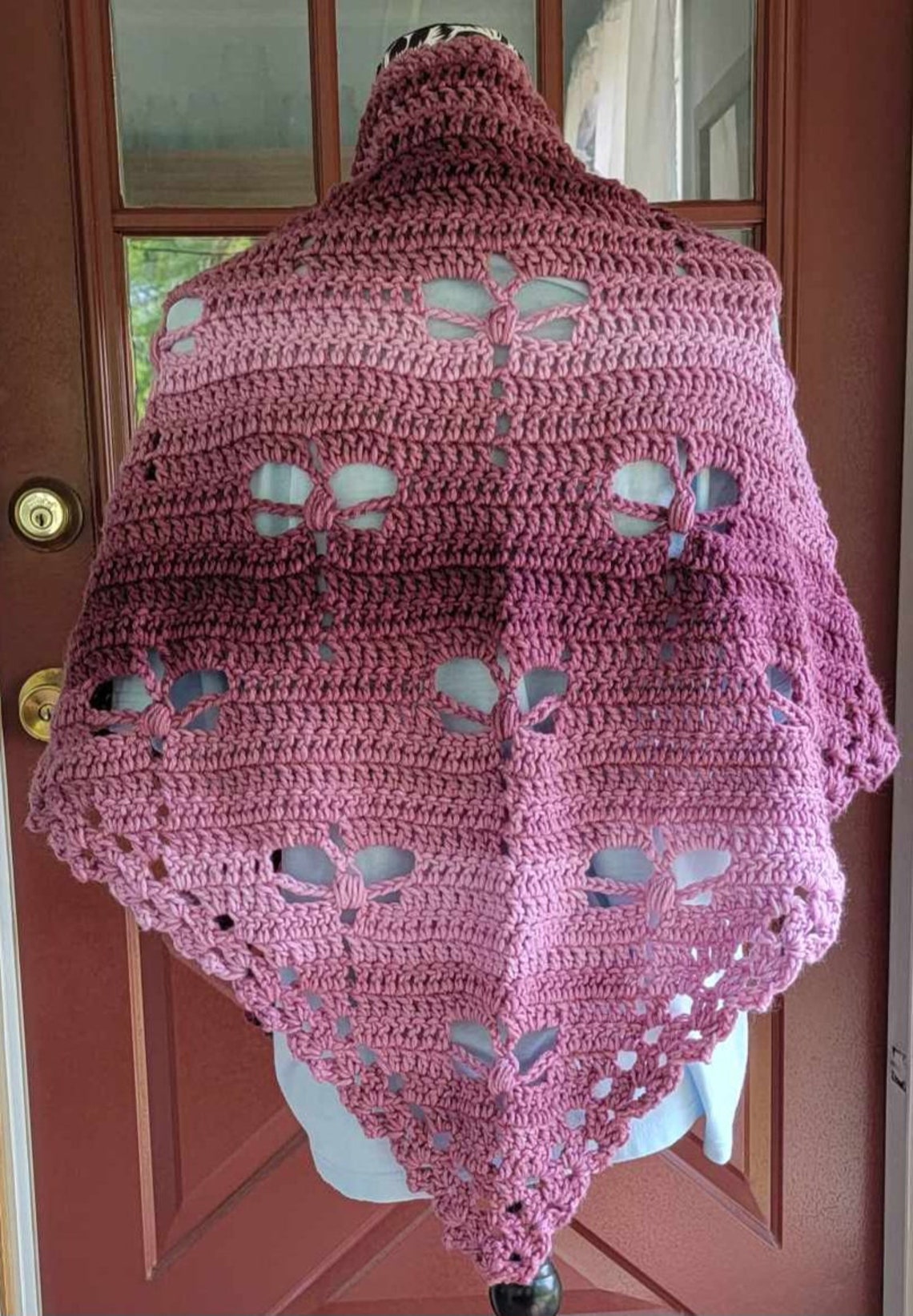 Dragonfly Triangle Shawl - Etsy