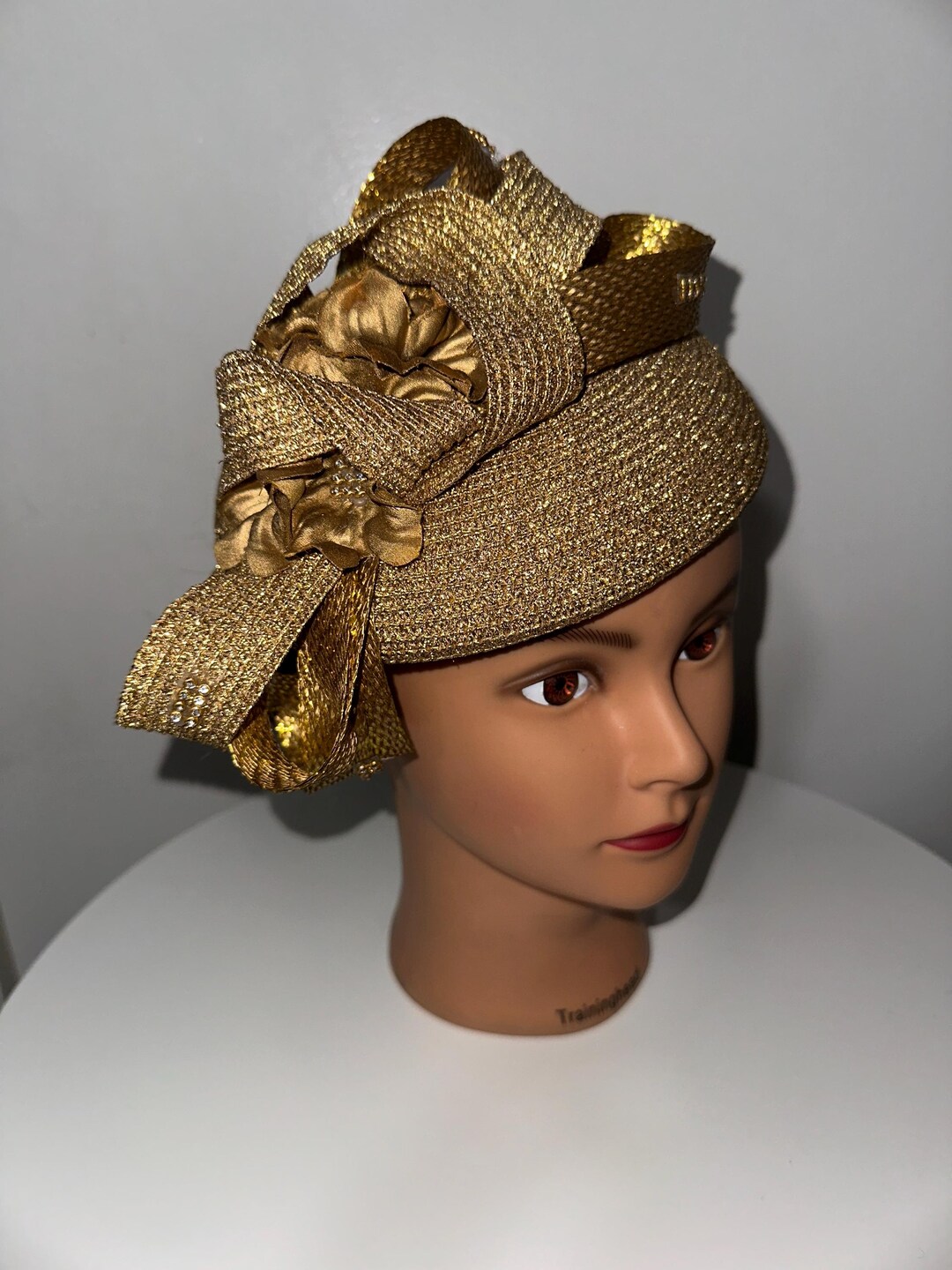 Metallic Gold Hat - Etsy