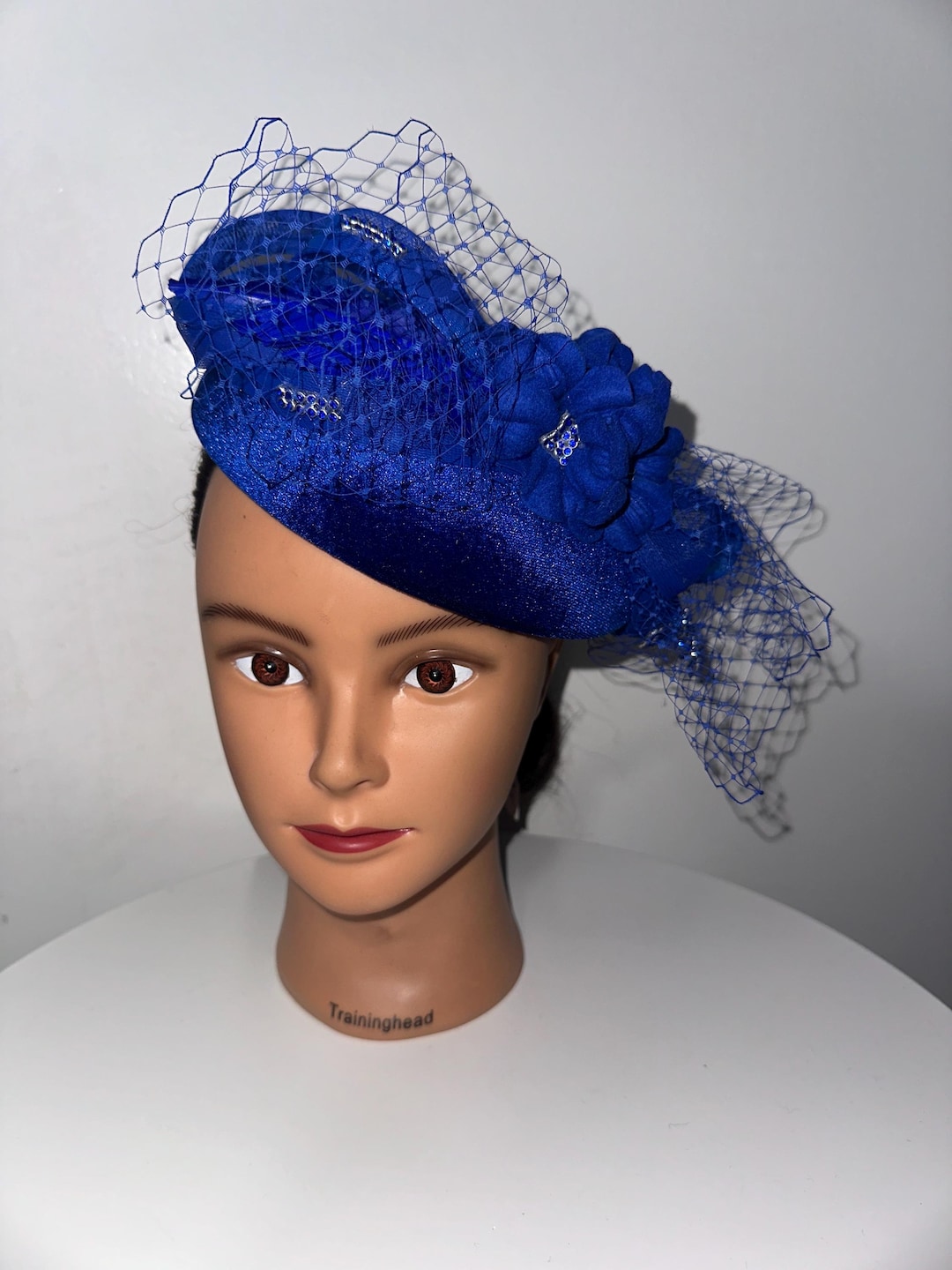 Royal Blue Velvet Hat - Etsy