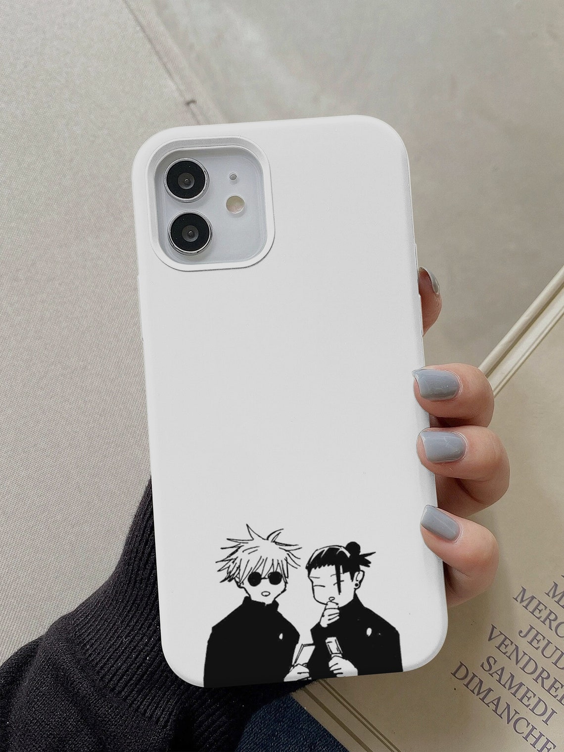 Anime Phone Case of the Iconic Duo of Gojo and Geto From JJK for iPhone ...