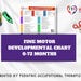 Fine Motor Development Chart 0 72 Months - Etsy