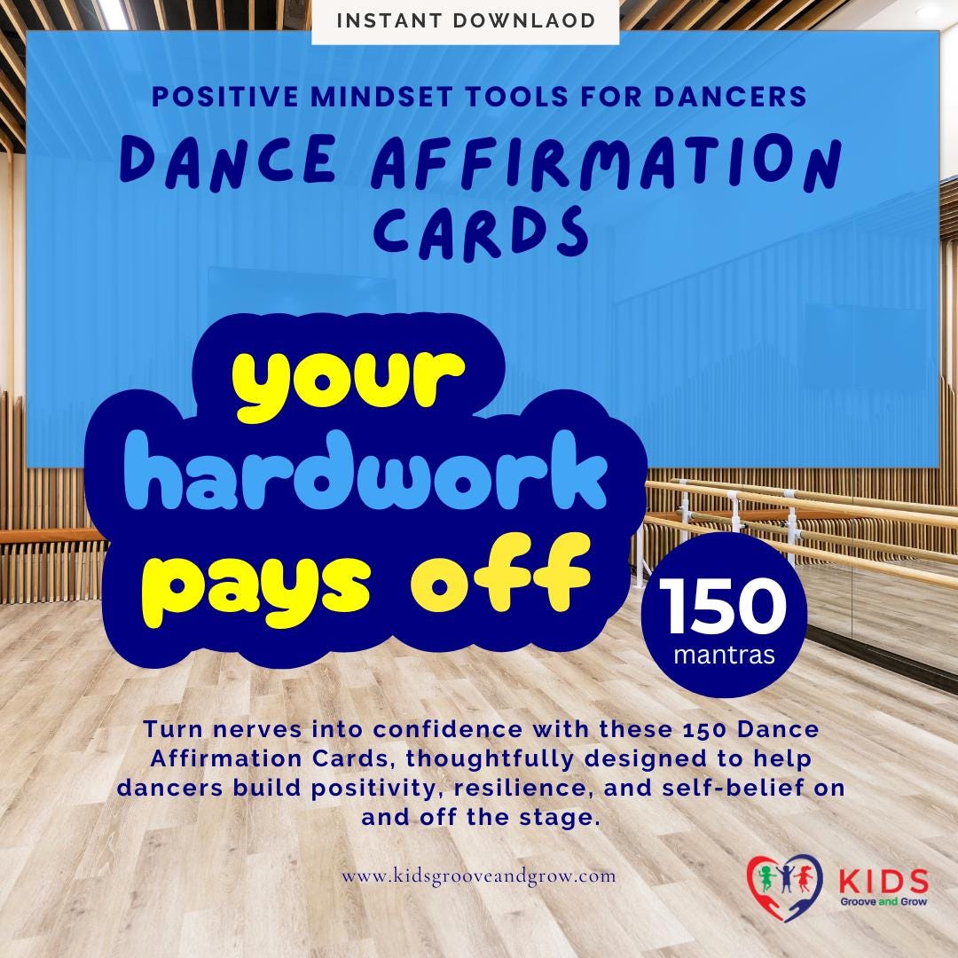 Dance Affirmation Cards: Positive Mindset Tool for Dancers (printable ...