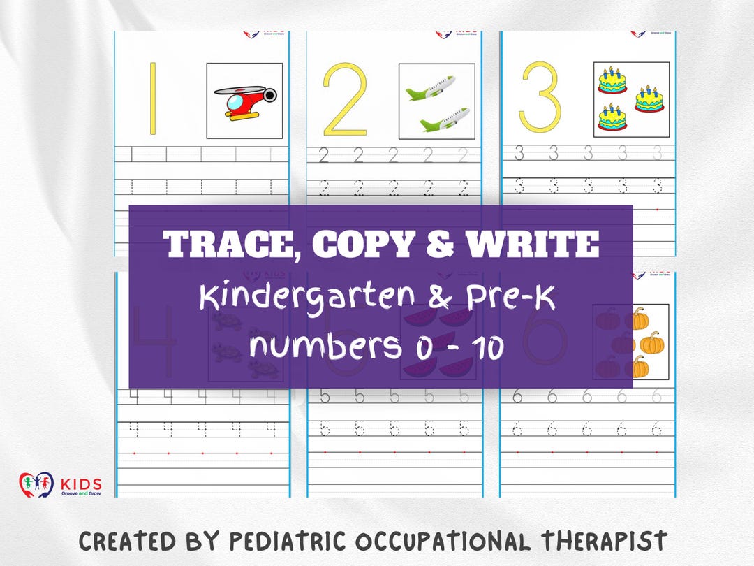 Number Tracing Worksheets 0–10 | Preschool & Kindergarten Writing ...