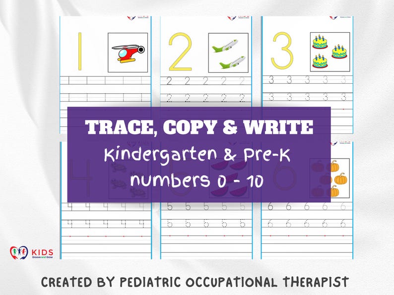 Number Tracing Worksheets 0–10 | Preschool & Kindergarten Writing ...