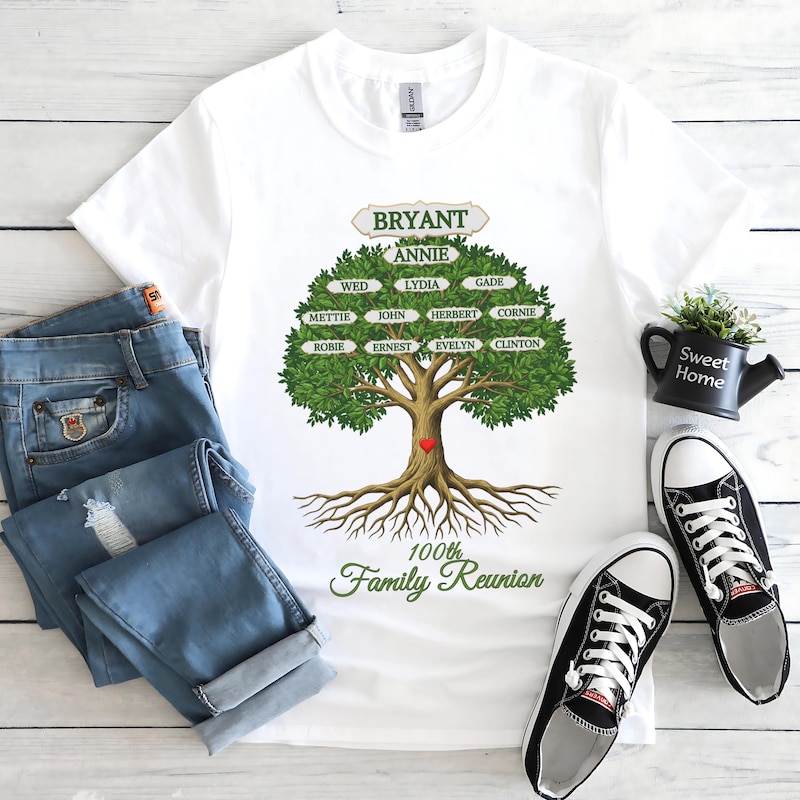 Family Tree T Shirt - Etsy
